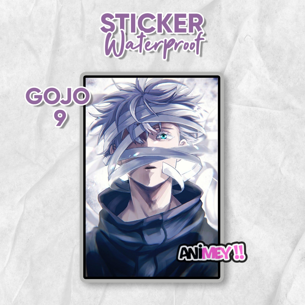 Jual Stiker Gojo Satoru / Sticker Anime Waterproof / Jujutsu Kaisen ...