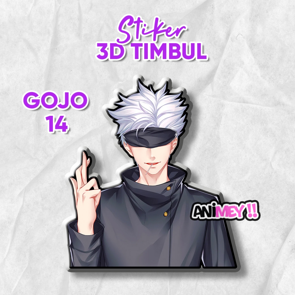 Jual Stiker Emblem 3D Timbul Gojo Satoru / Stiker Anime Resin | Shopee ...