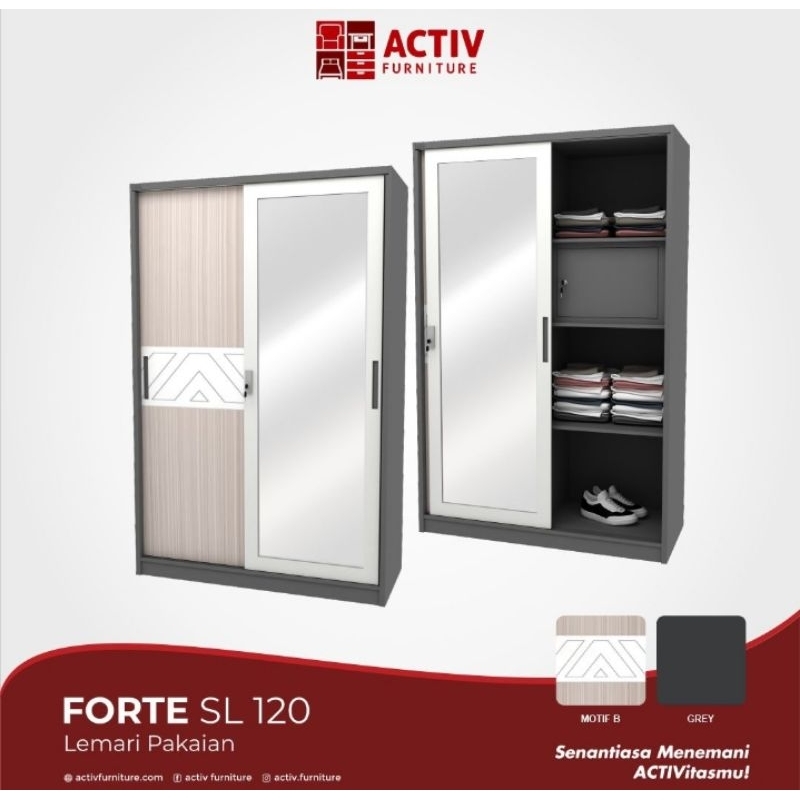 Jual Lemari Sledding Besi Tipe FORTE SL 120 A/B By ACTIV | Shopee Indonesia