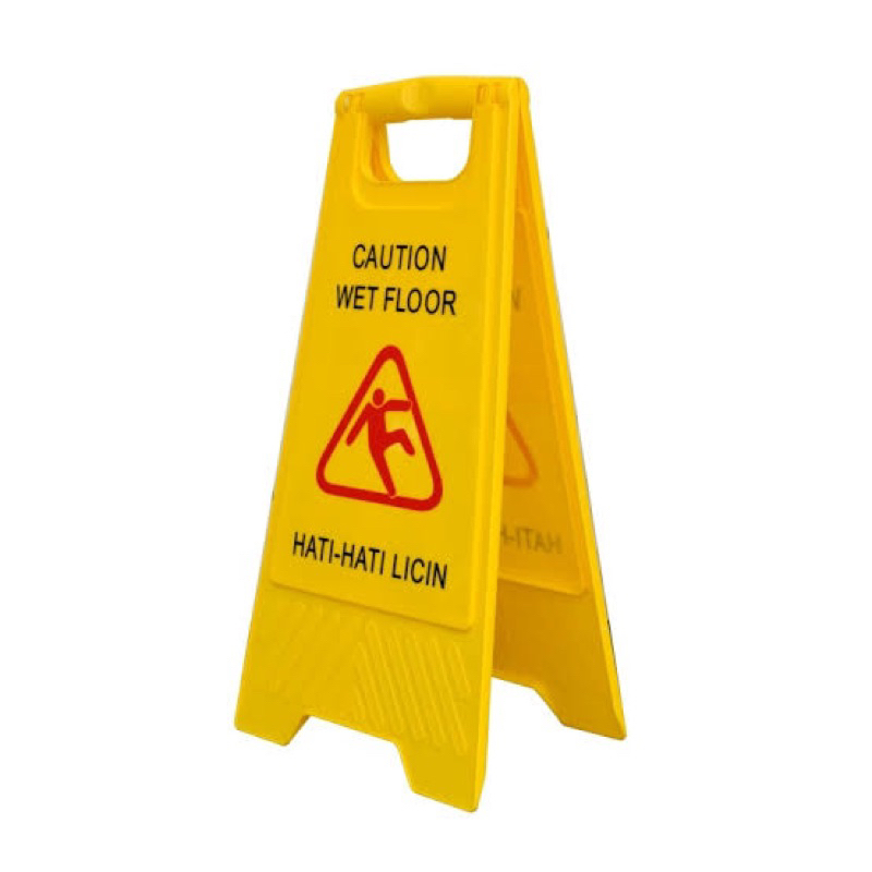 Jual Papan Peringatan Awas Lantai Licin / Caution Wet Floor / Floor ...