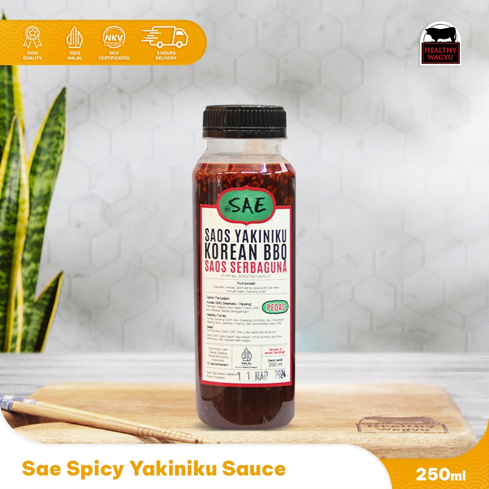 Jual Spicy Yakiniku Sauce Saos Sae Yakiniku Pedas 250 ML Healthy wagyu ...