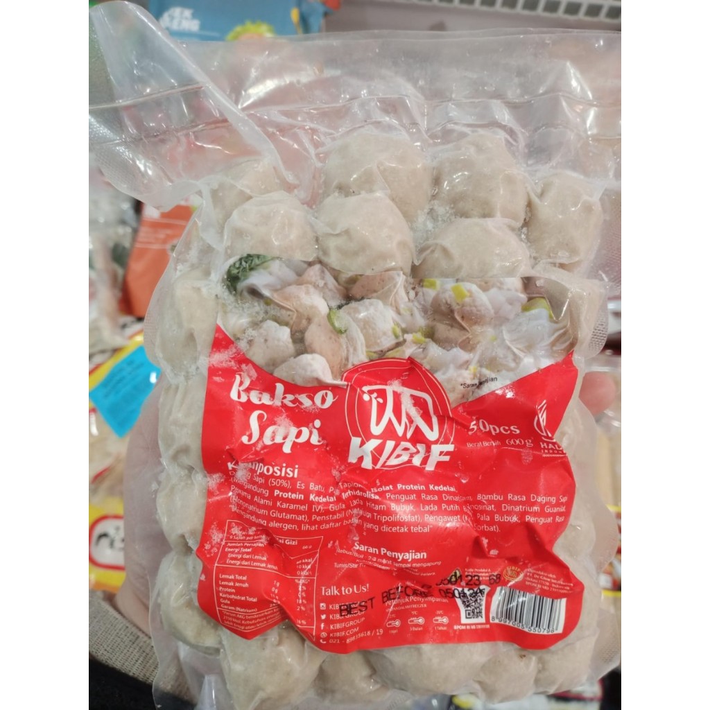 Jual KIBIF BAKSO SAPI REG 50 PCS 600 GR | Shopee Indonesia