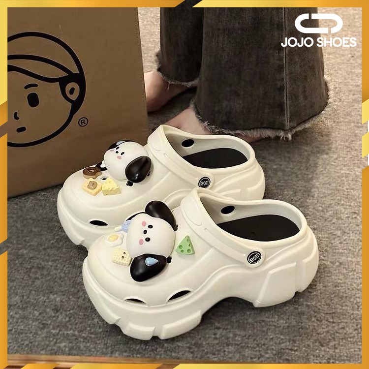 Jual [JOJO SHOES] Sandal Baim Wanita EVA Rubber Dengan Jibbitz Lucu ...
