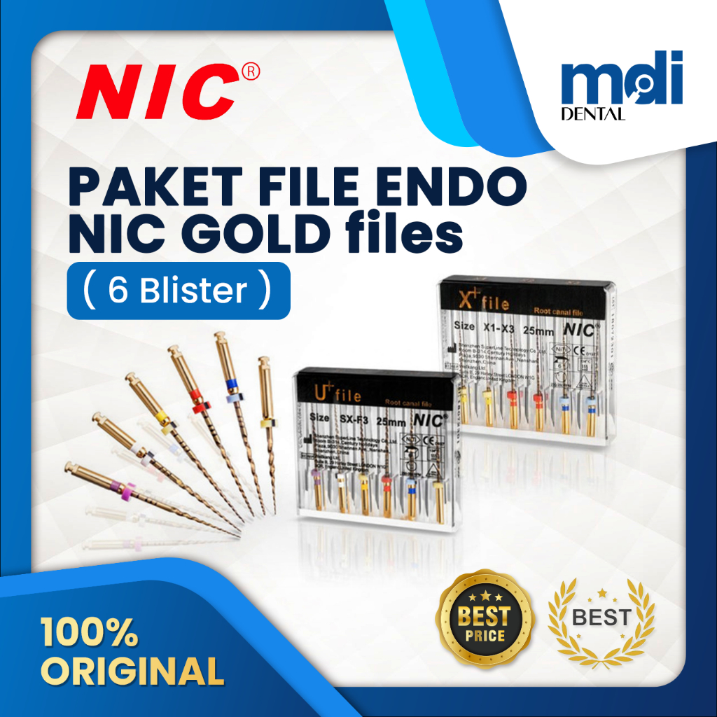 Jual PAKET FILE ENDO NIC GOLD Series ( 6 Blister ) | Shopee Indonesia