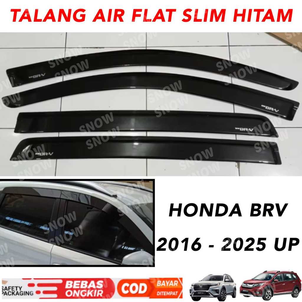 Jual Talang Air BRV BR-V 2016 2018 2023 2024 2025 Side Visor Slim Hitam | Shopee Indonesia
