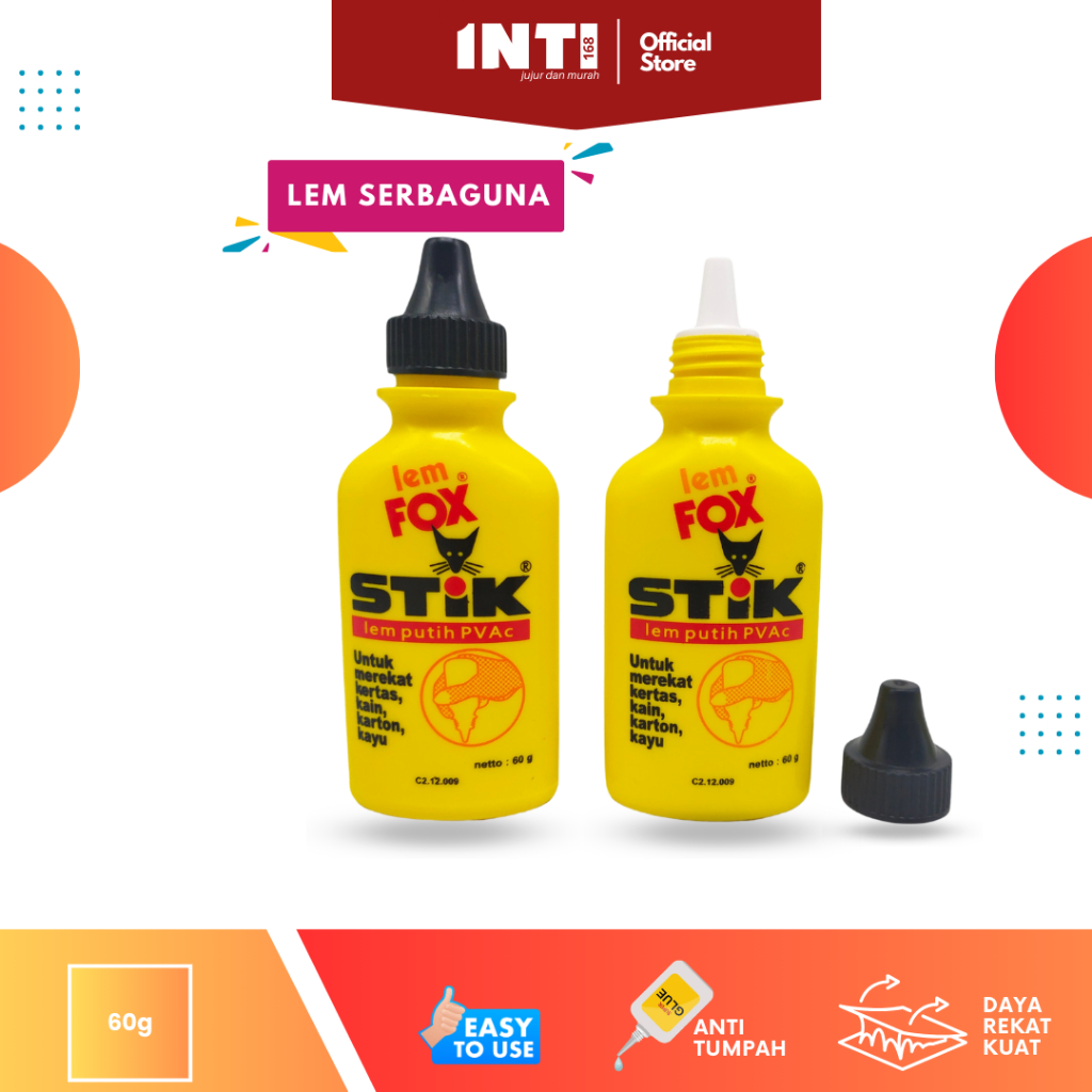 Jual Lem Fox Stik Putih 60 Gr PVAC lem cair | Shopee Indonesia