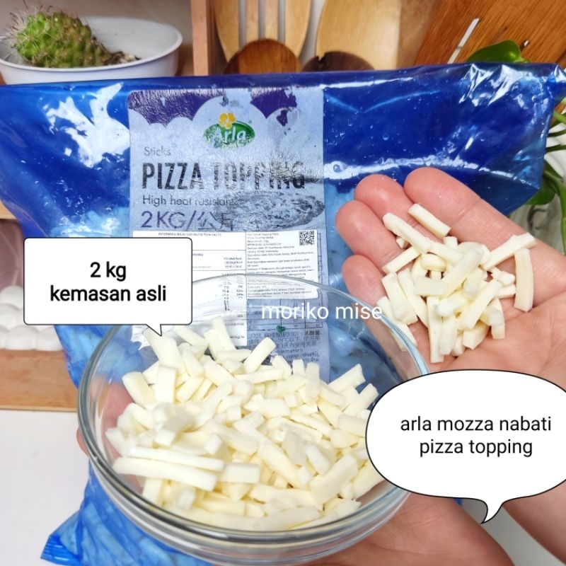 Jual [ MOZZA 2 kg ] arla pizza topping / ARLA mozzarella cheese DAIRY ...