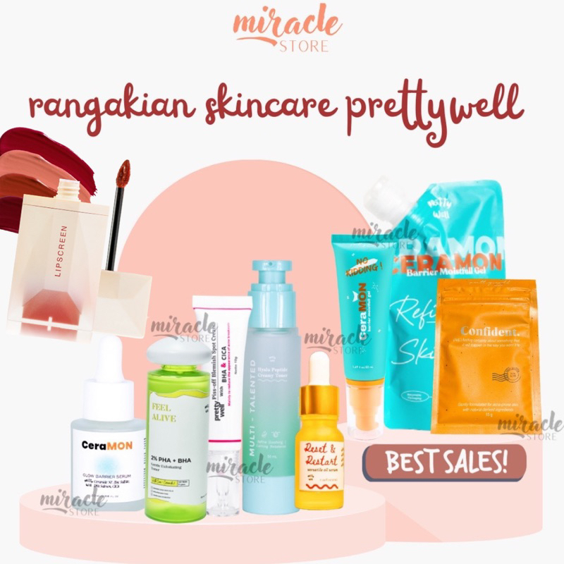 Jual READY! PRETTYWELL LIPSCREEN MASKER / MOISTURIZER PELEMBAB CERAMON ...
