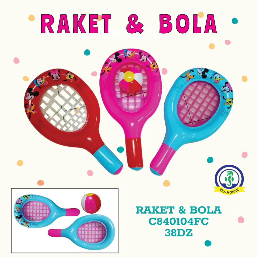 Jual Raket Balon Tiup Sepasang Raket Dan Bola | Shopee Indonesia