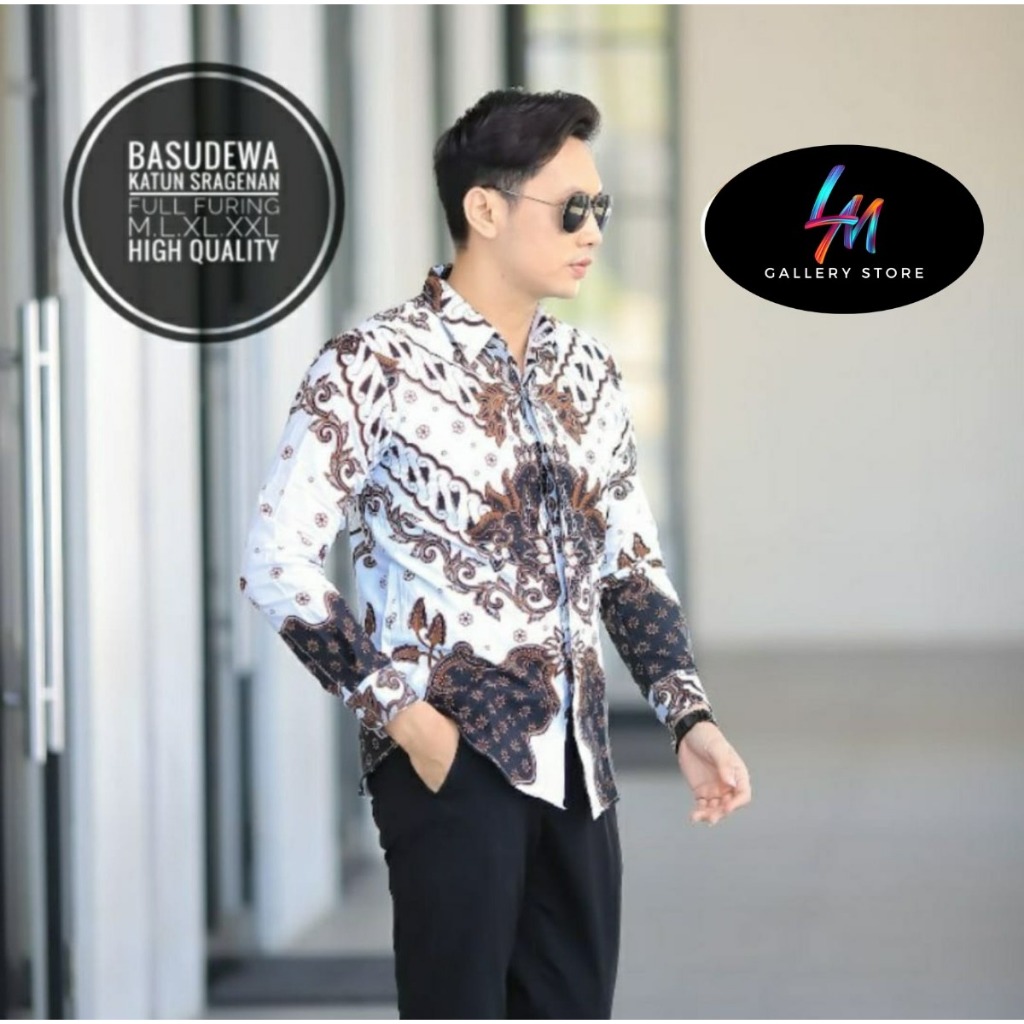 Jual Kemeja Batik Premium Basudewa Katun Sragenan | Shopee Indonesia