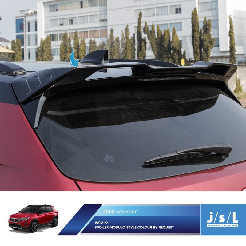 Jual HONDA WRV WR-V 2022 2023 SPOILER BELAKANG SAYAP MOBIL HITAM BLACK ...