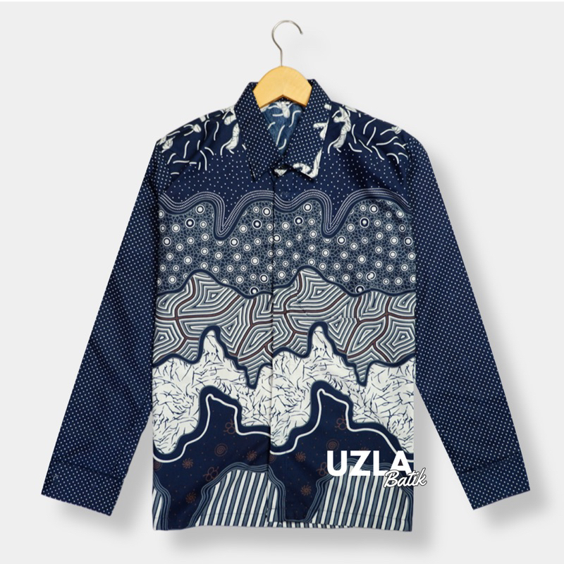 Jual Size M L XL XXL BSWART Batik HRB026 Kenongo Hem Batik Kate Ijo ...