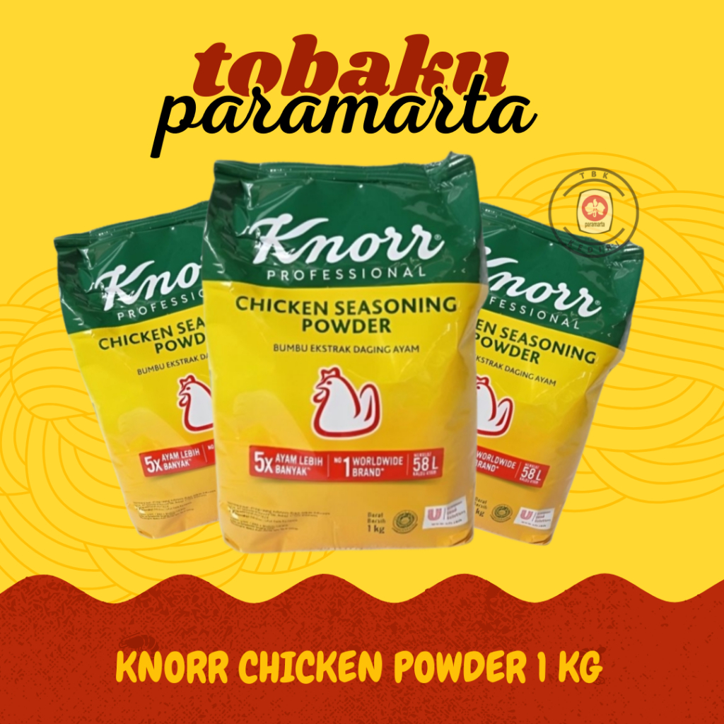 Jual PENYEDAP RASA KALDU KNORR CHICKEN SEASONING POWDER 1 KG / KNORR ...