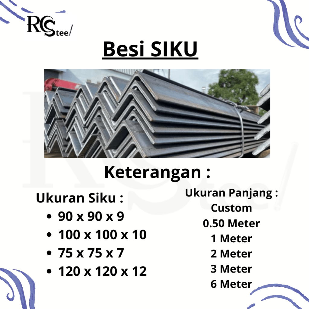 Jual Besi Siku 120 x 120 x 12 x 3 Meter | Shopee Indonesia