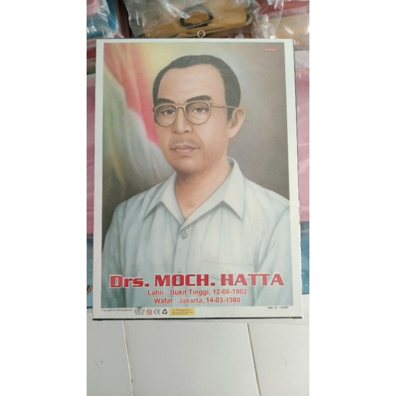 Jual POSTER BINGKAI DRS. MOCH HATTA | Shopee Indonesia