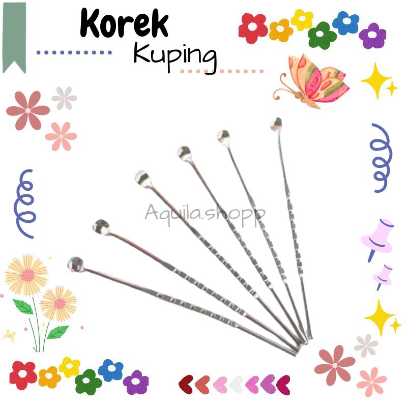 Jual KOREK KUPING BESI KECIL / ALAT PEMBERSIH TELINGA / KOREK KUPING ...
