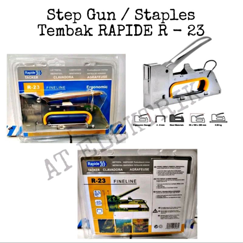 Jual Step Gun Beserta Isi Step Gun / Stapler Tembak / Gun Tacker RAPIDE ...