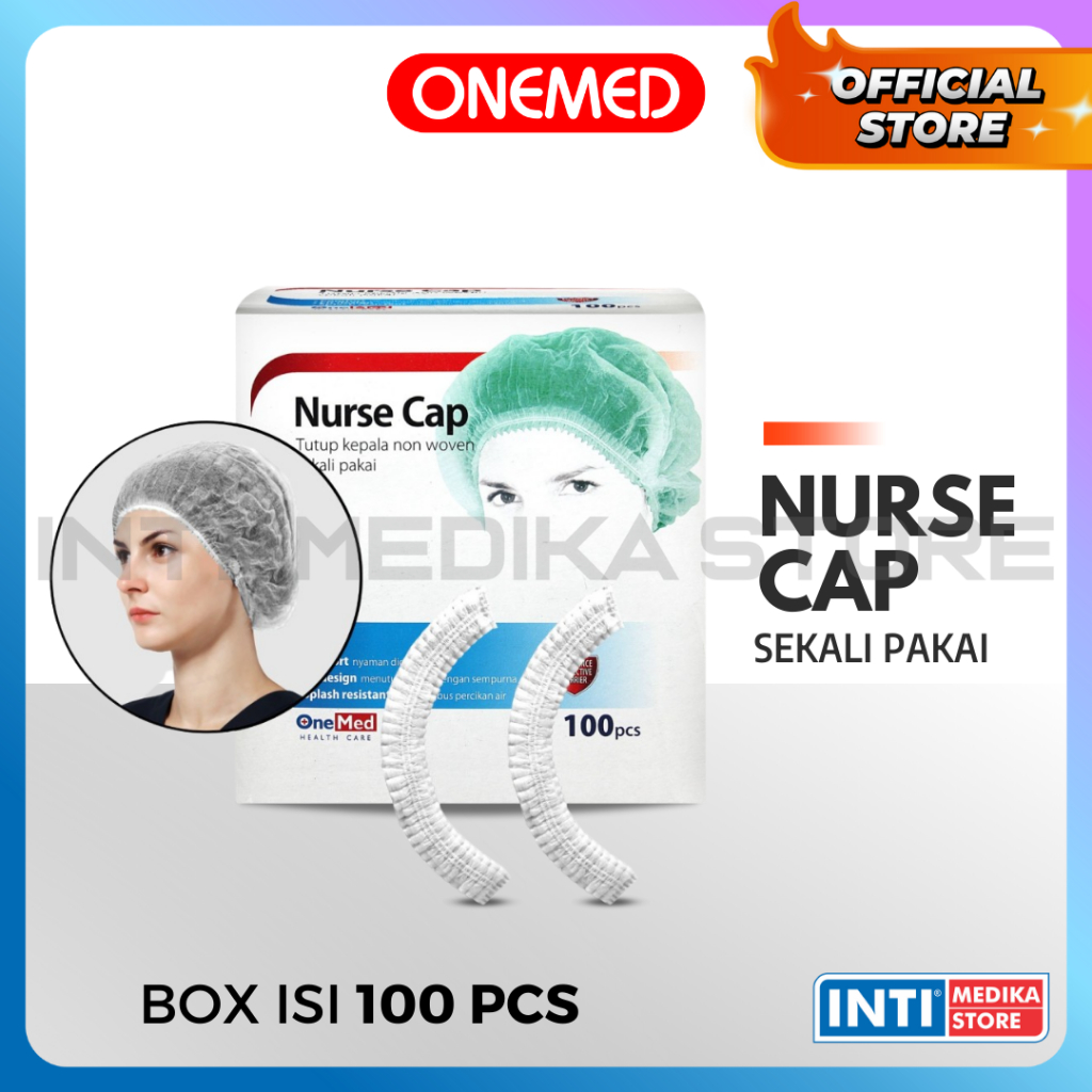 Jual ONEMED - Nurse Cap / Penutup Kepala Onemed | Shopee Indonesia