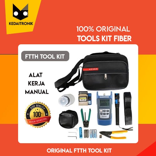 Jual NEW FTTH Tool Set Tools Kit Fiber Optic ftth toolkit cleaver opm ...