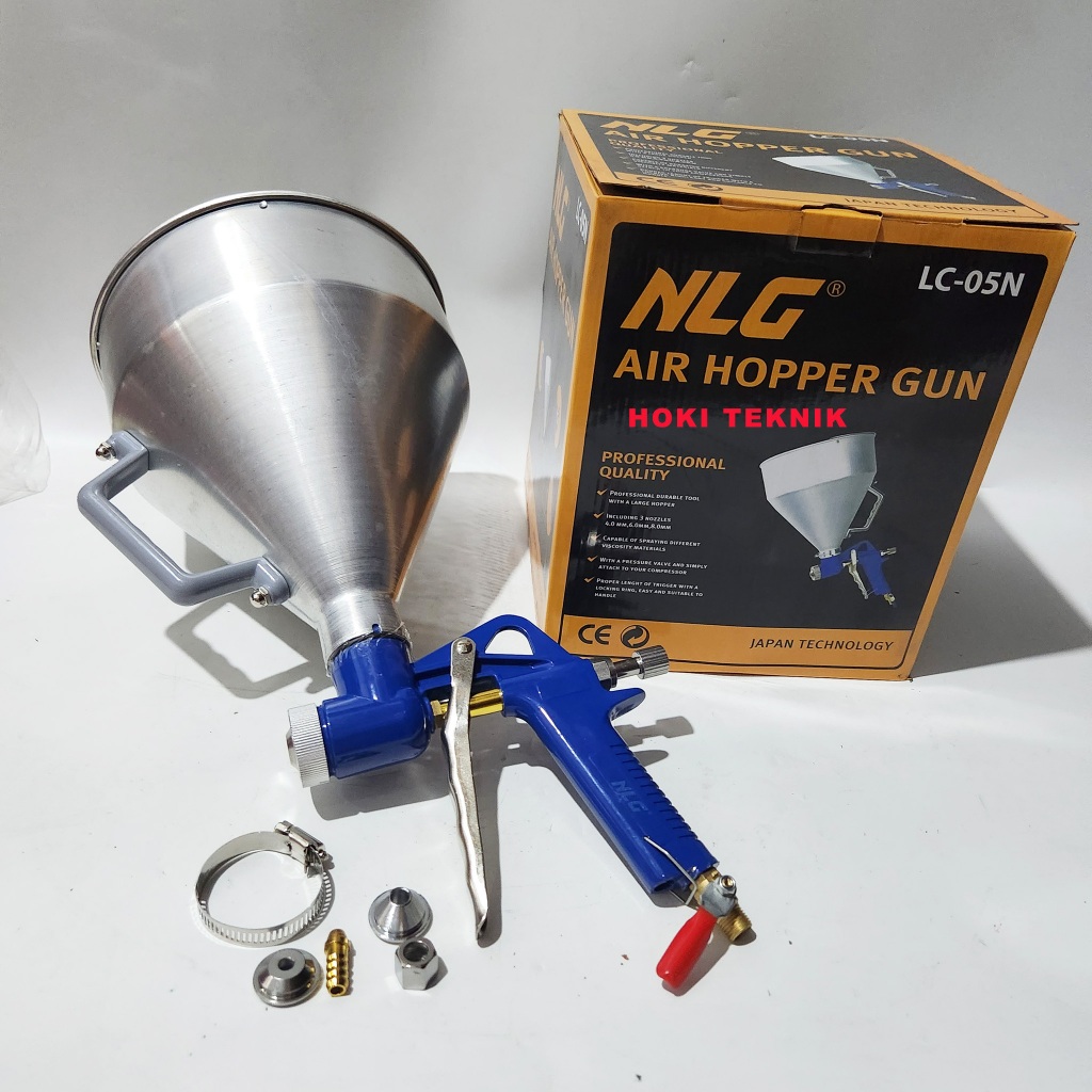 Jual Hopper Gun NLG Semprot Cat Semen Tembok Texture | Shopee Indonesia