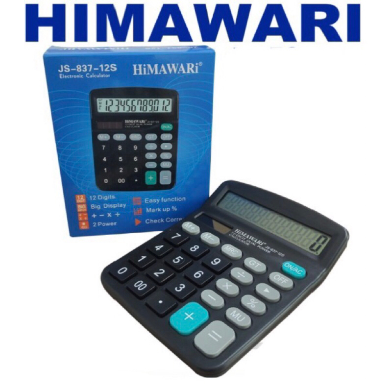 Jual HIMAWARI Kalkulator 14 Digit JS-837S | Shopee Indonesia