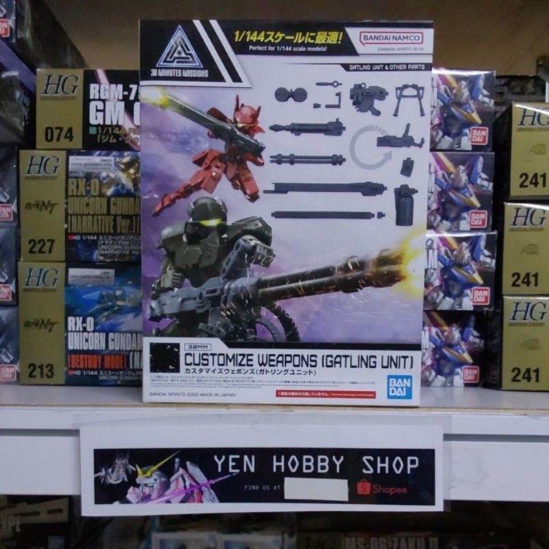 Jual GUNDAM 30MM CUSTOMIZE WEAPONS [GATLING UNIT] 63709 [ORIGINAL ...