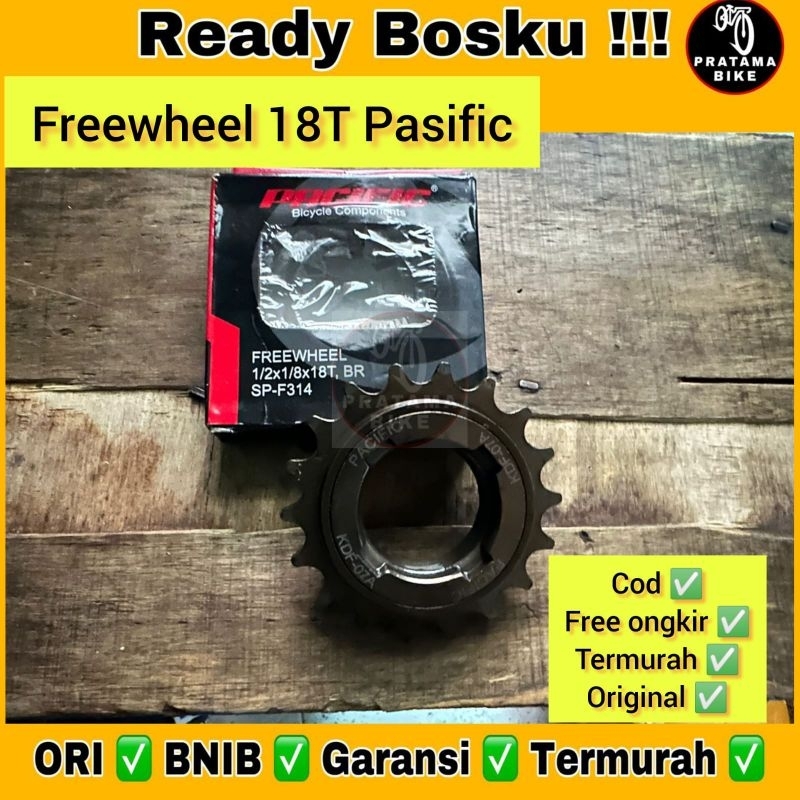 Jual Freewheel Sproket Sepeda Ger Gir Sepeda 18t Drat Ulir PACIFIC ...