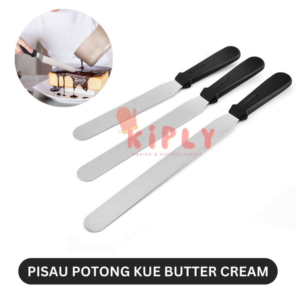 Jual PISAU POTONG KUE BUTTER CREAM/PISAU ROTI STAINLESS / PISAU CAKE ...