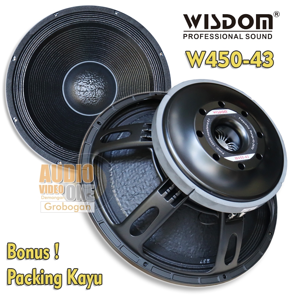 Jual Speaker Wisdom W450 43 Voice Coil 5.5 Inch Spiker Komponen 18 Inch ...