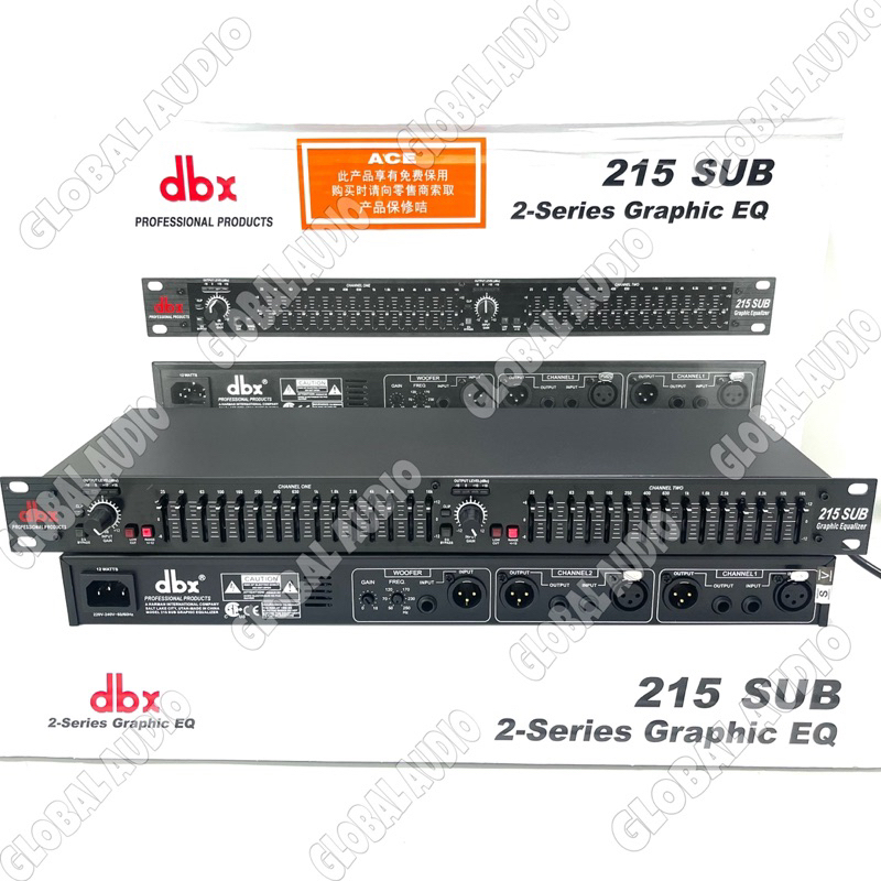 Jual Equaliser DBX 215 SUB 2serial Graphic EQ equalizer dbx 215sub Grade A bagus Murah ( Bisa ...