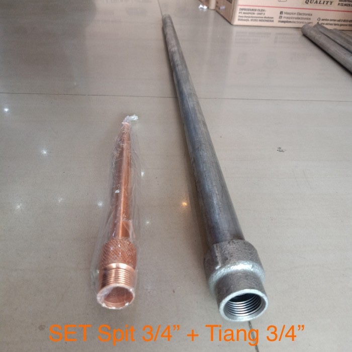Jual Spit penangkal petir 1inch / Spitzen tombak TEMBAGA ASLI 1" 30CM ...
