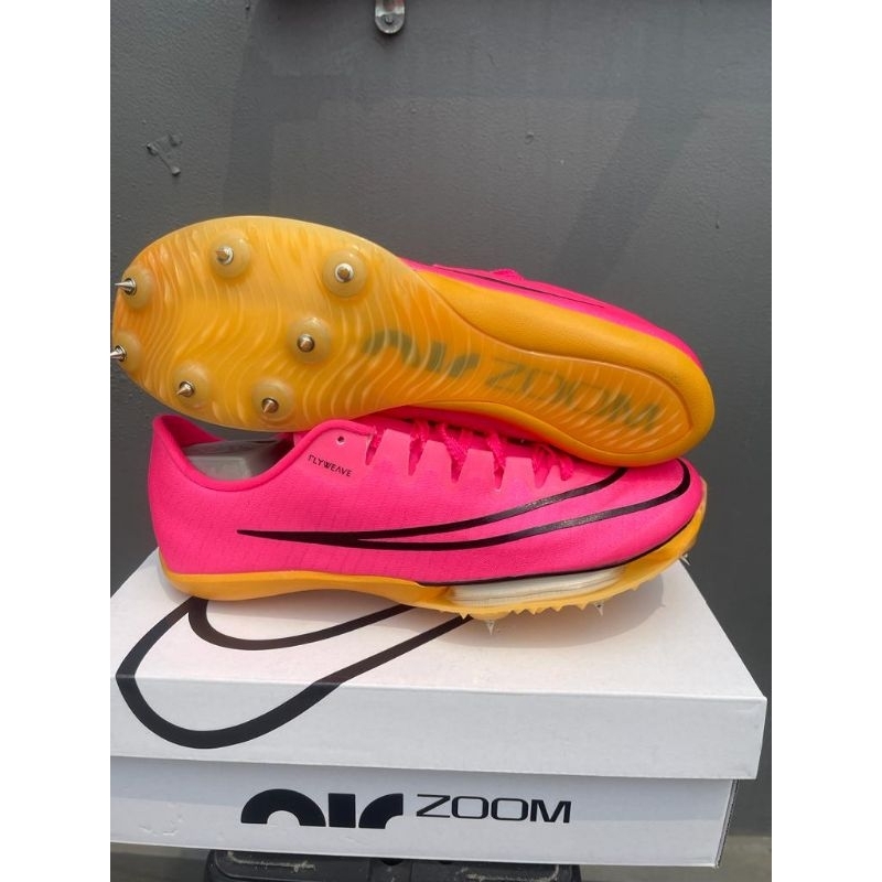 Jual Sepatu Lari Spike Sprint Airzoom Maxfly Pink Orange | Shopee Indonesia