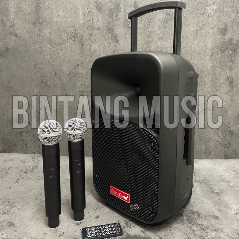 Jual speaker portable baretone max08eb original baretone 8 inch ...