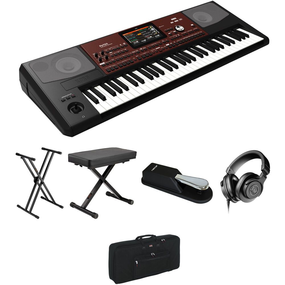 Jual Kit Keyboard Korg Pa700 61-Key Pro Arranger dengan X-Stand, X-Bench, Pedal, Headphone, dan ...
