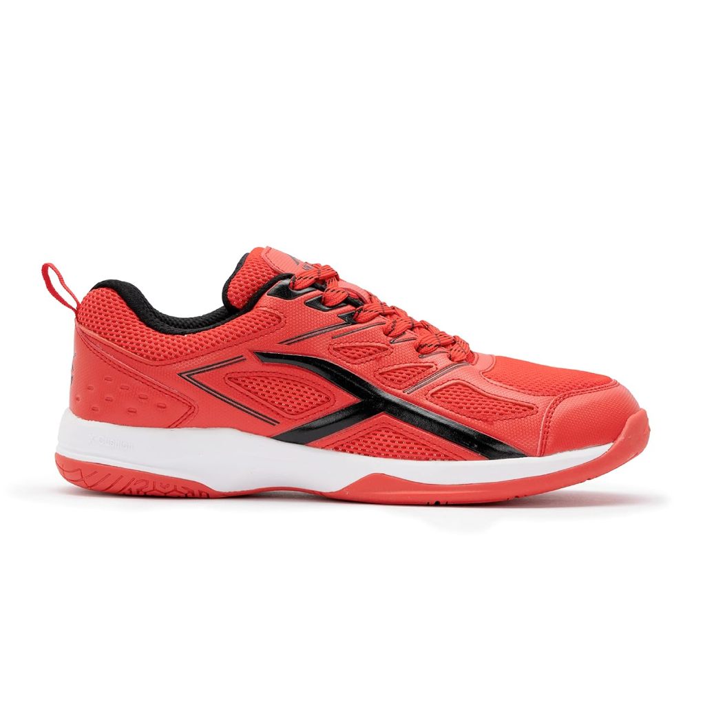 Jual Sepatu Hundred Badminton Shoes XOOM Red/Black Original | Shopee ...