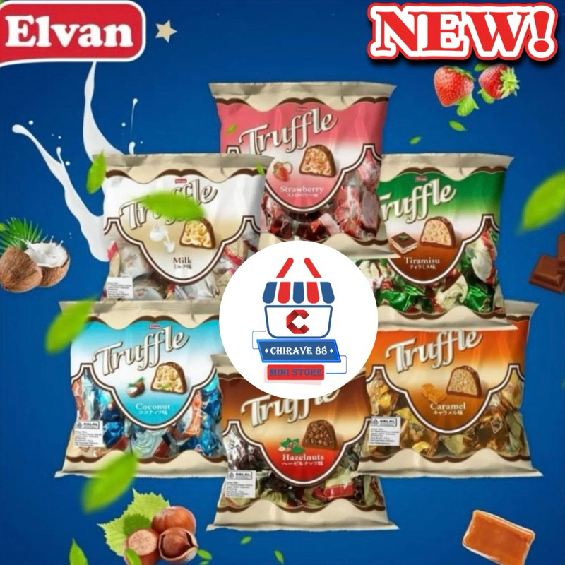 Jual Elvan Truffle Chocolate - Cokelat Turki Hazelnuts - Tiramisu ...