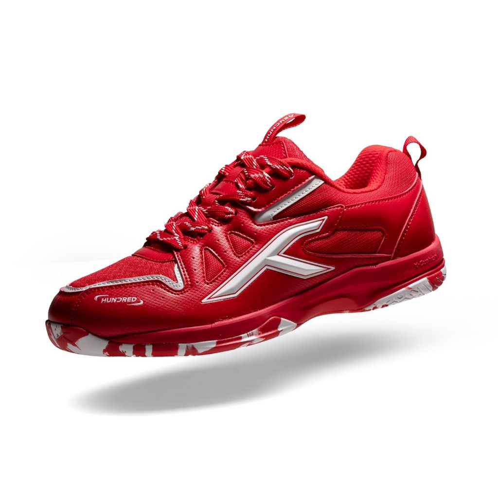 Jual Sepatu Hundred Badminton Shoes XOOM II 2 HBFS-2M109-4 Red/White ...