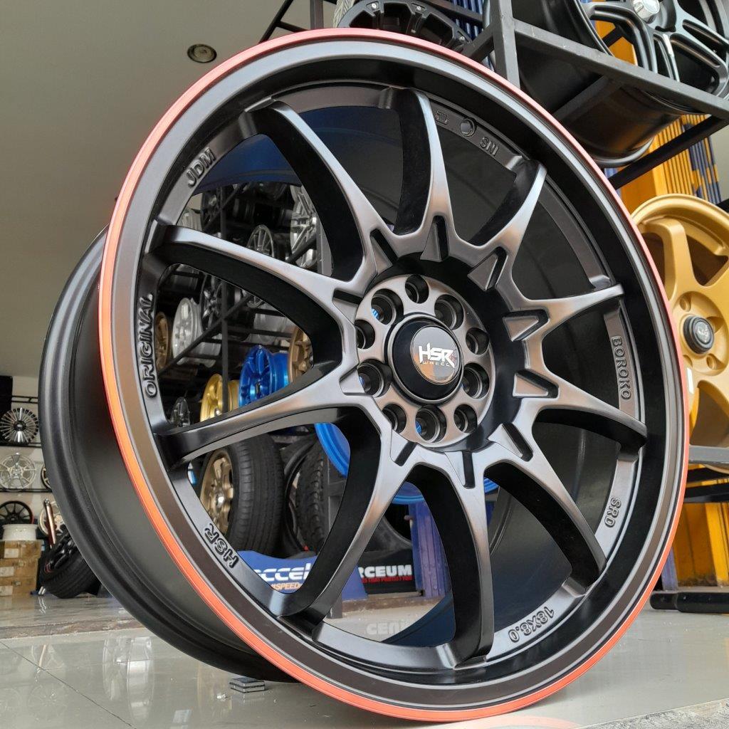 Jual Velg racing ce28 ring 18 hole 5 mobil hrv, xtrail, outlander hsr boroko srd r18 black ...