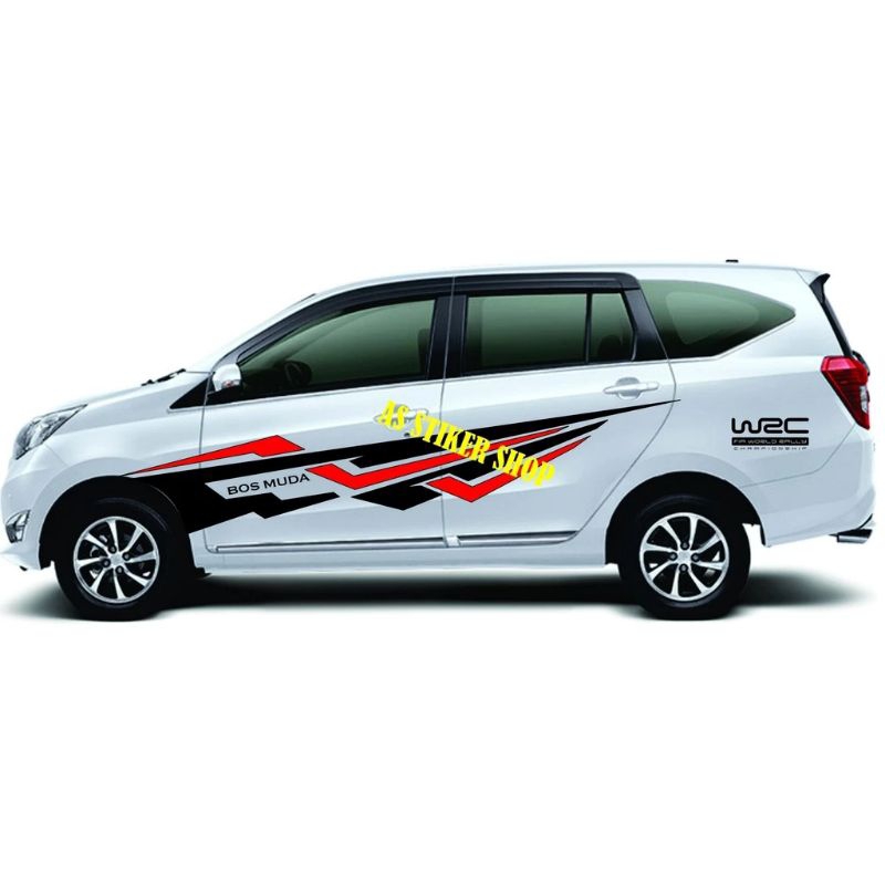 Jual sticker mobil sigra stiker mobil Agya Ayla calya stiker body ...