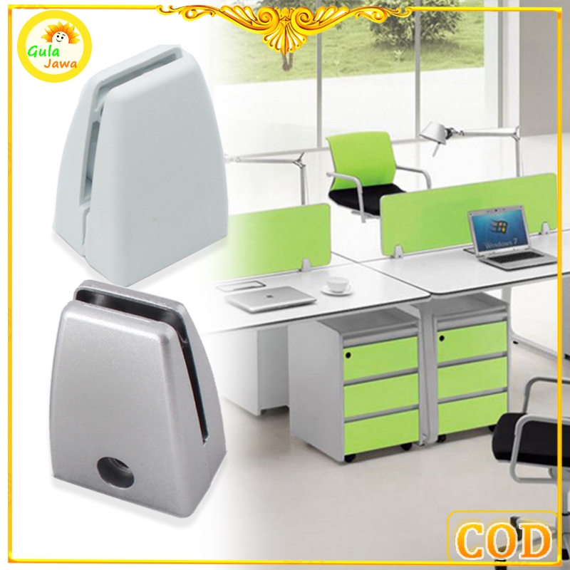 Jual Bracket Partisi Office Penjepit Kaca Kayu Stand Acrylic Sekat Meja ...