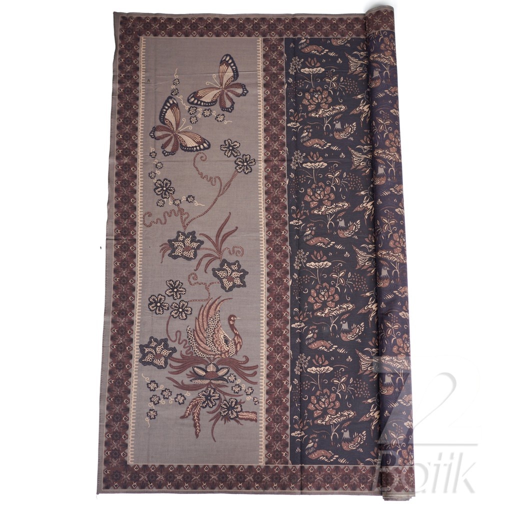 Jual KAIN BATIK PREMIUM Bahan Katun Motif Ikan Two Tone Pagi Sore Warna ...