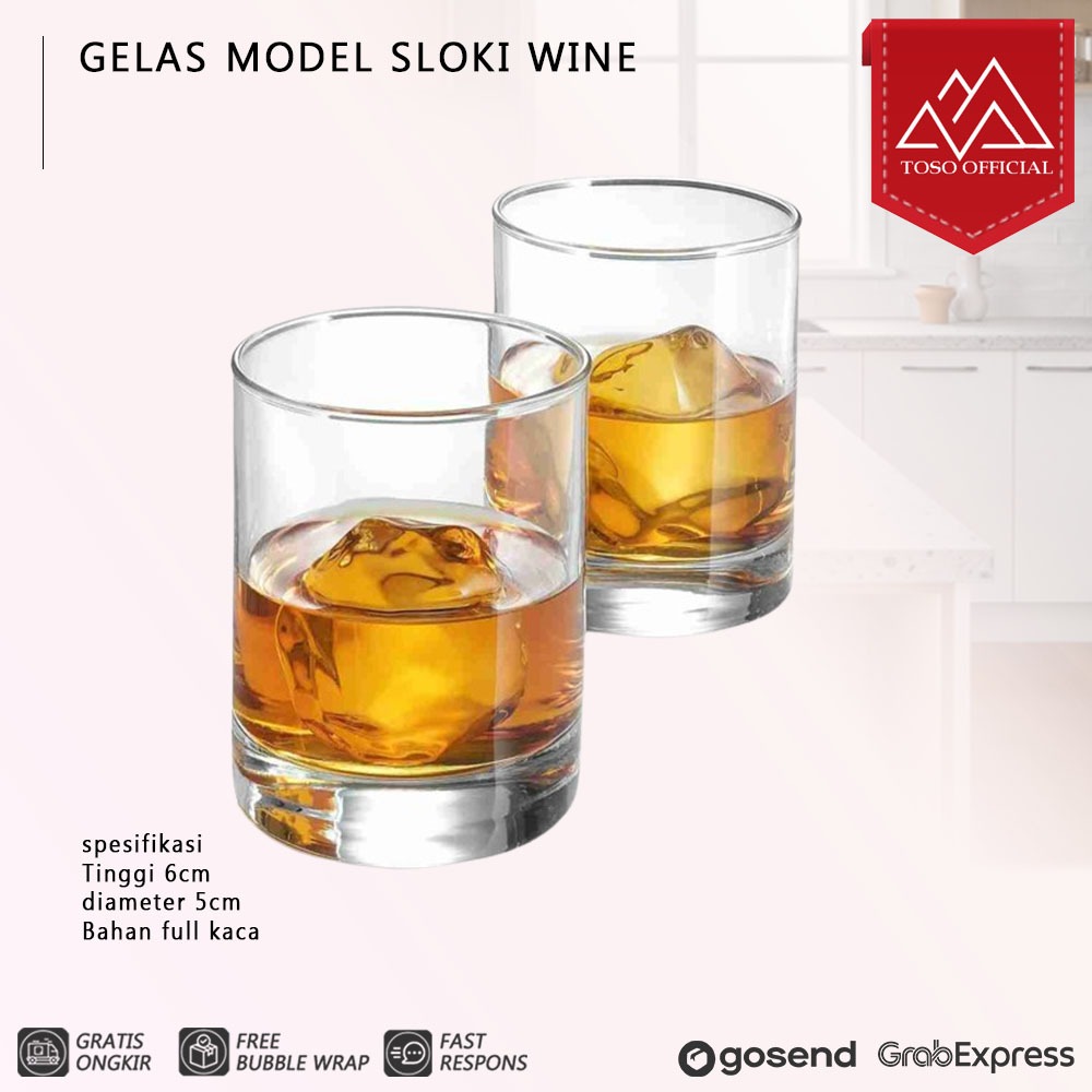 Jual Gelas Sloki Bulat Gelas Wine Whiskey Shot Glass Gelas Cocktail Dessert | Shopee Indonesia