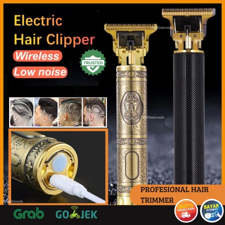 Jual Cukuran Vintage T9 Alat Cukur Hair Clipper Jenggot Kumis Rambut | Shopee Indonesia