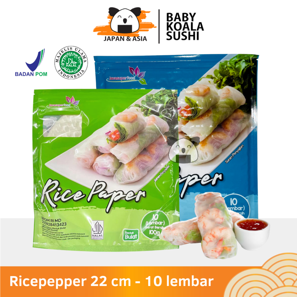 Jual JAVA SUPER FOOD Vietnam Rice Paper 22 cm 10 s | Kulit Lumpia ...