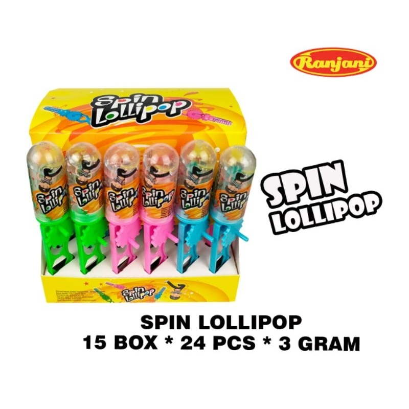 Jual Permen Cemilan Snack Spin Loli Lolipop Putar Mainan Anak Murah ...