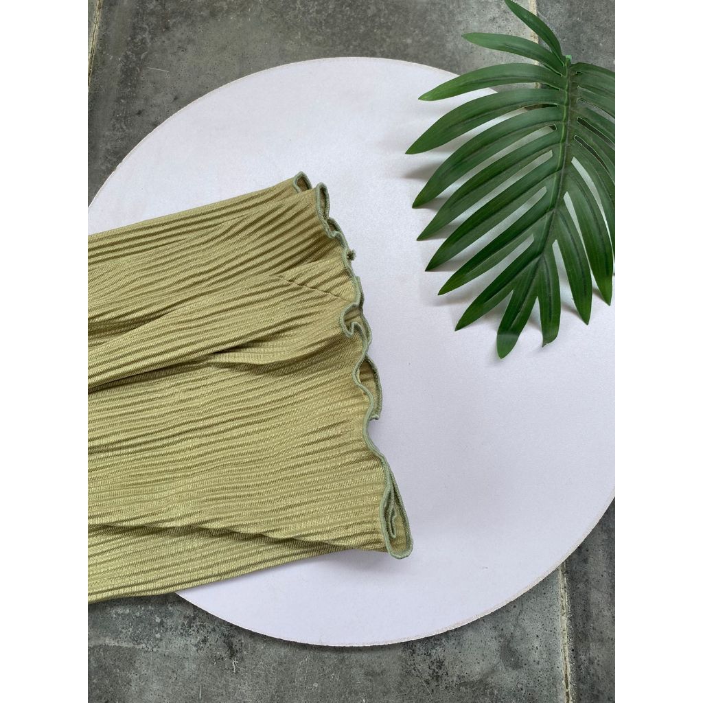 Jual 𝐀𝐃𝐁 Wavy Pleats Skirt / Rok Plisket wavy / Rok Plisket Lidi / Rok Wavy / Rok Span Wavy ...