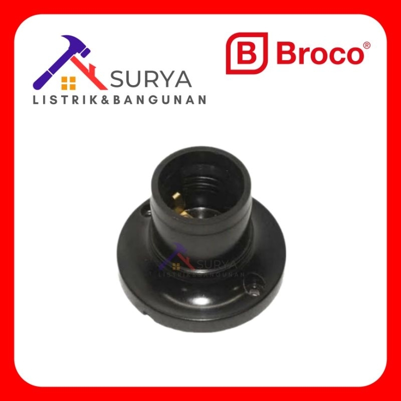 Jual Fitting Lampu Tempel Hitam Broco | Shopee Indonesia