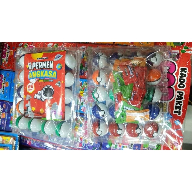 Jual Permen Cemilan Snack Bola Pokemon Pikachu Pokeball Mainan Anak ...