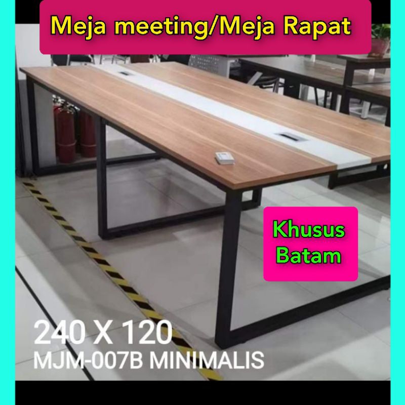Jual MEJA MEETING / MEJA RAPAT UKURAN 240x120cm (KHUSUS BATAM) | Shopee ...