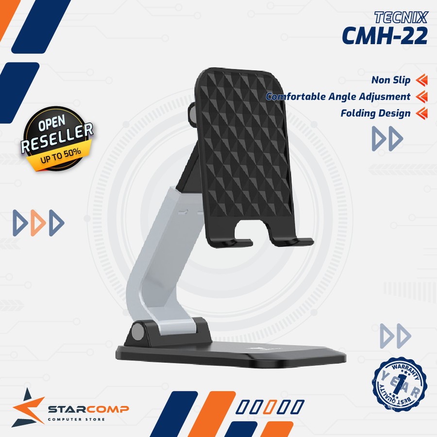 Jual Tecnix CMH-022 Mobile Stand Holder For Handphone Tablet | Shopee ...